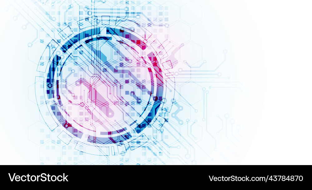 Modern Technology Circuit Background Royalty Free Vector