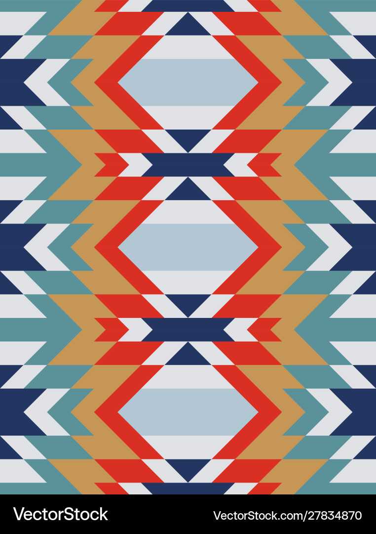 Native American Geometric Pattern Royalty Free Vector Image