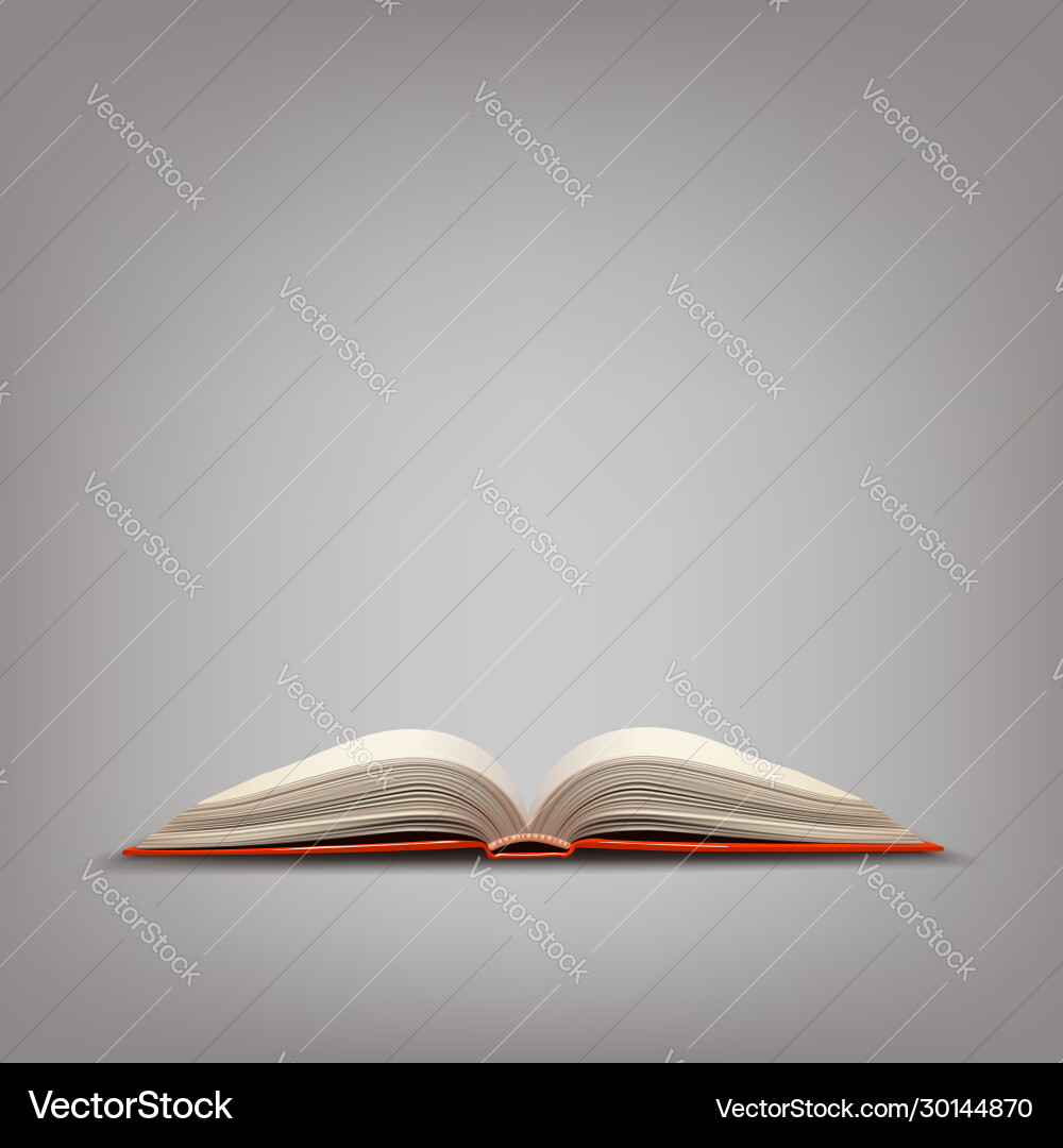 Red open book Royalty Free Vector Image - VectorStock