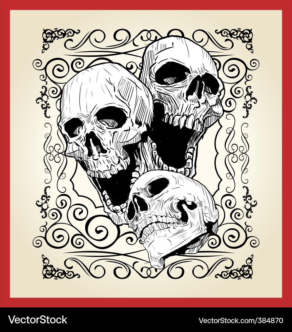 Skull tattoo Royalty Free Vector Image - VectorStock