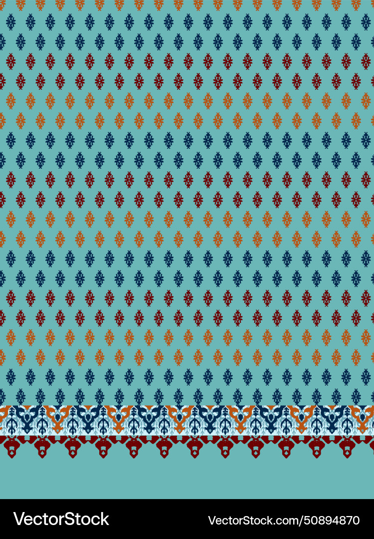 Textile kurti design digital printing design Vector Image