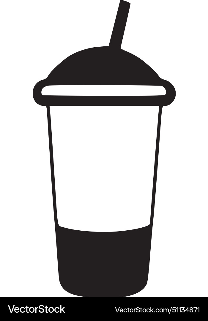 Drink cup - high quality logo ideal for t-shirt Vector Image