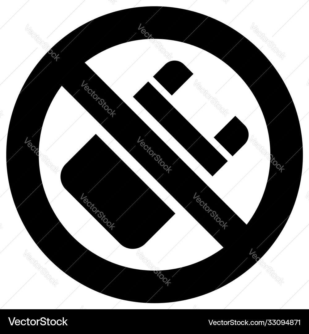 No use plastic bags forbidden sign modern round Vector Image