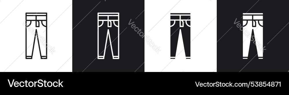 Pants icon Royalty Free Vector Image - VectorStock