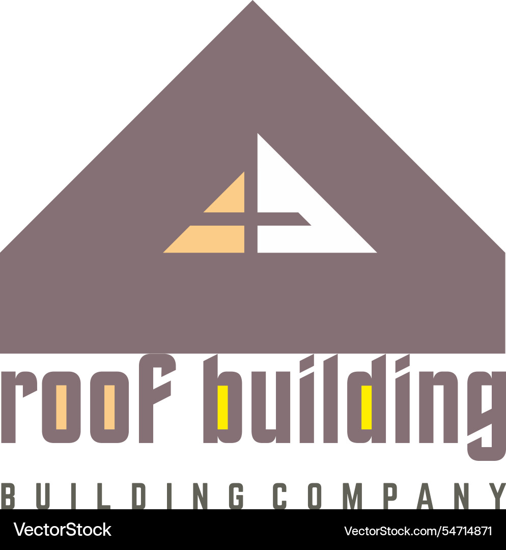 Roof builders logo Royalty Free Vector Image - VectorStock