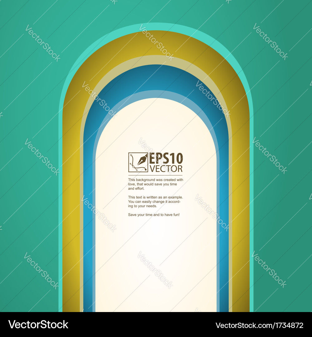 Arch background with arches Royalty Free Vector Image