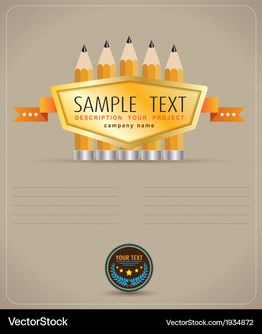 Pencil Royalty Free Vector Image - VectorStock