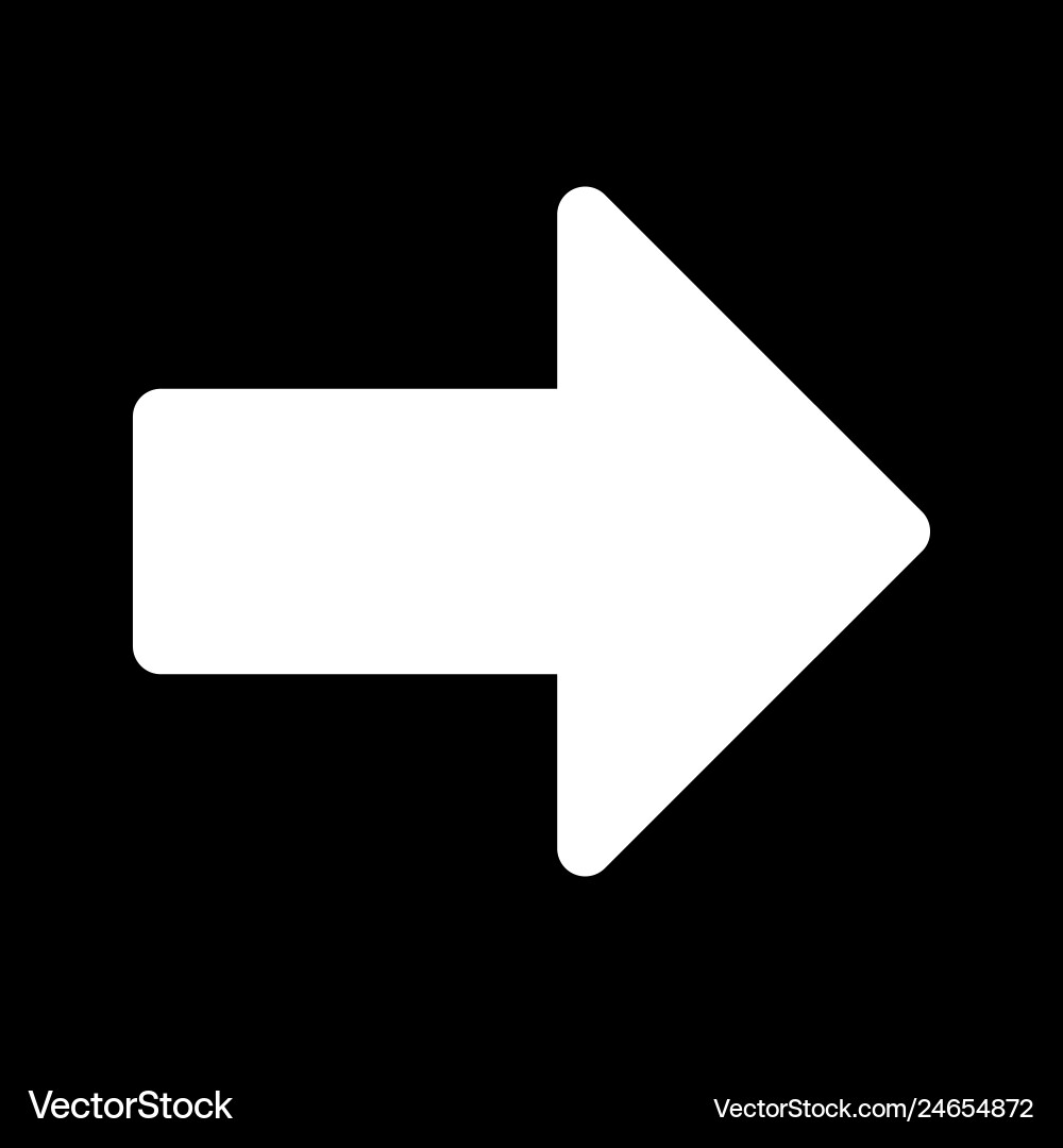 Right arrow icon Royalty Free Vector Image - VectorStock