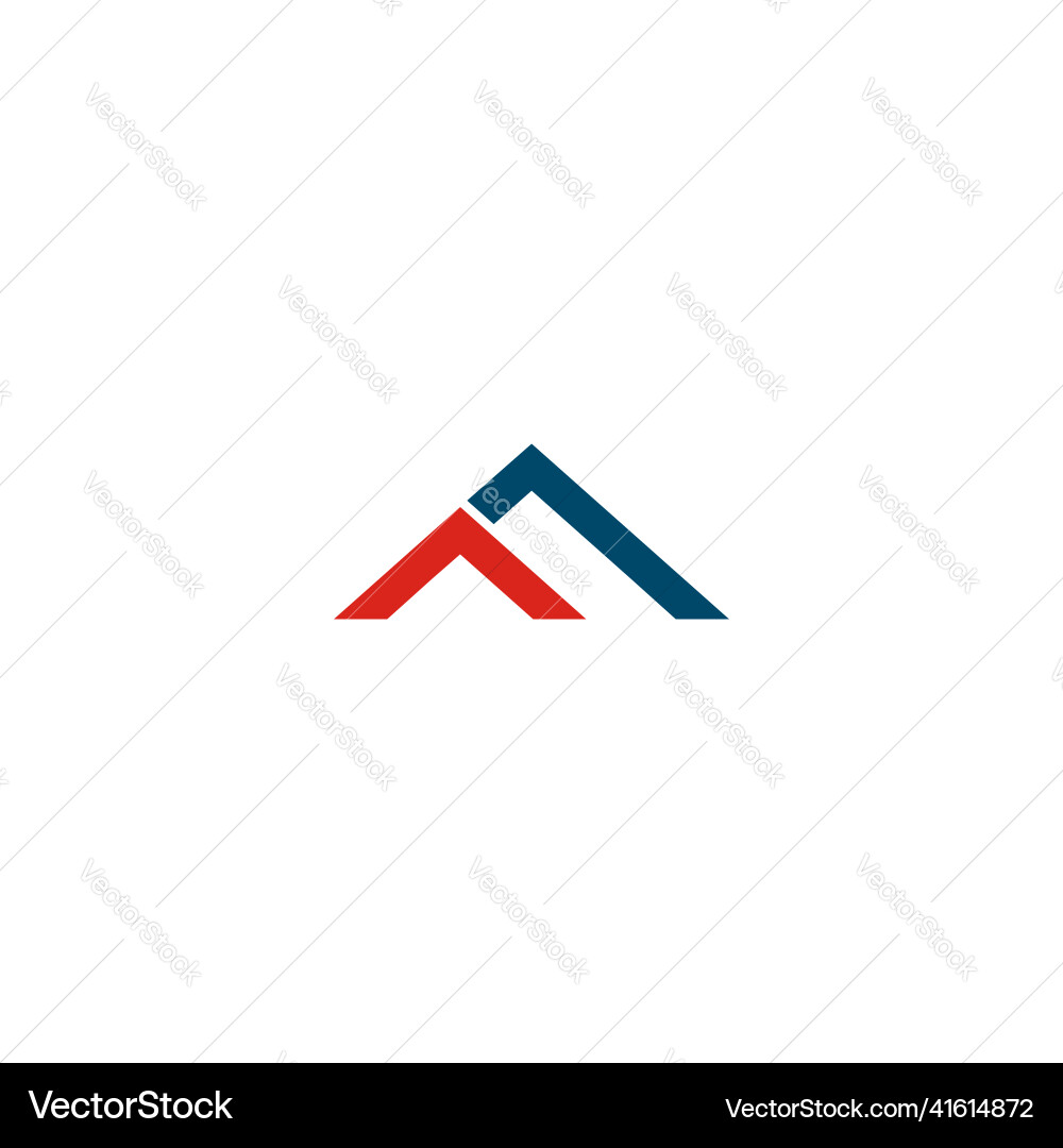 Triangle house logo Royalty Free Vector Image - VectorStock