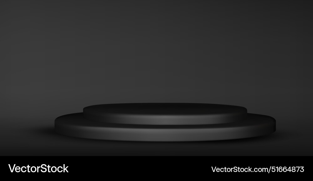 Abstract black scene background product Royalty Free Vector