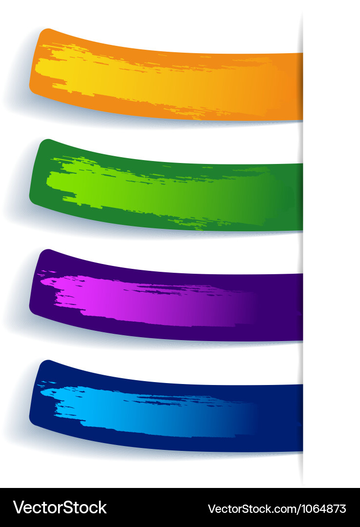 Color stickers Royalty Free Vector Image - VectorStock