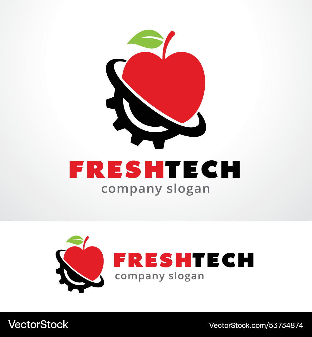 Apple logo template design emblem Royalty Free Vector Image
