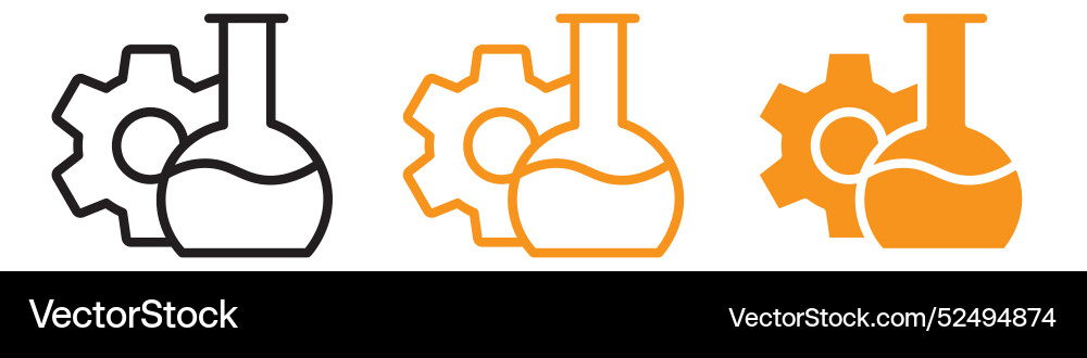 Biomedical engineer icon set medical Royalty Free Vector