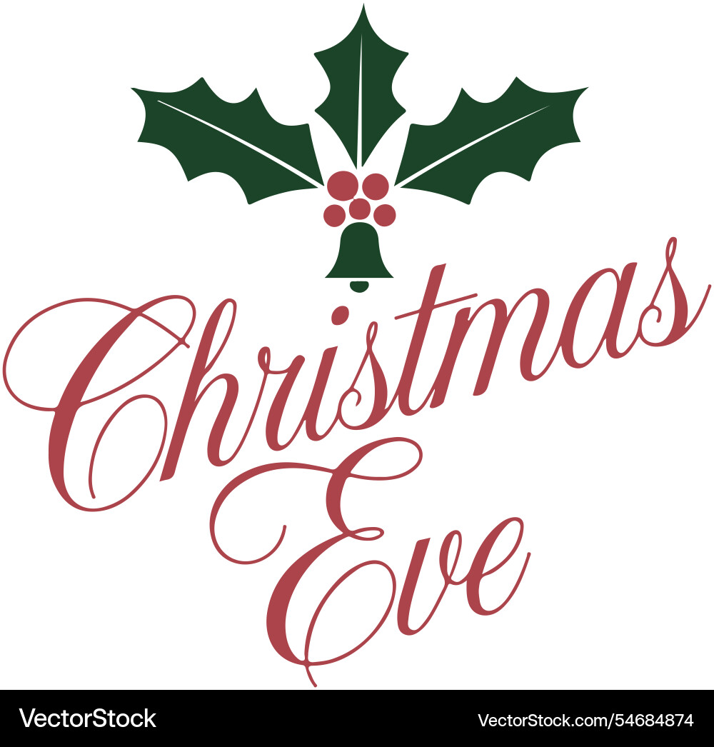 Christmas eve design Royalty Free Vector Image