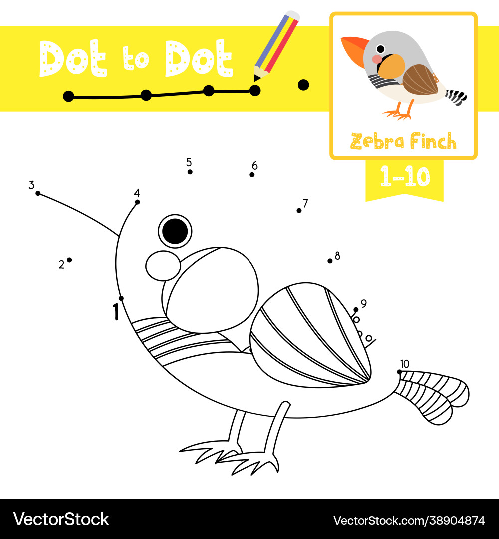Dot to educational game and coloring book Vector Image