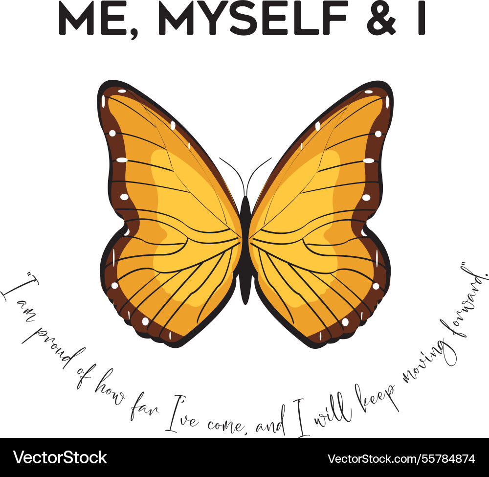 Me myself i Royalty Free Vector Image - VectorStock