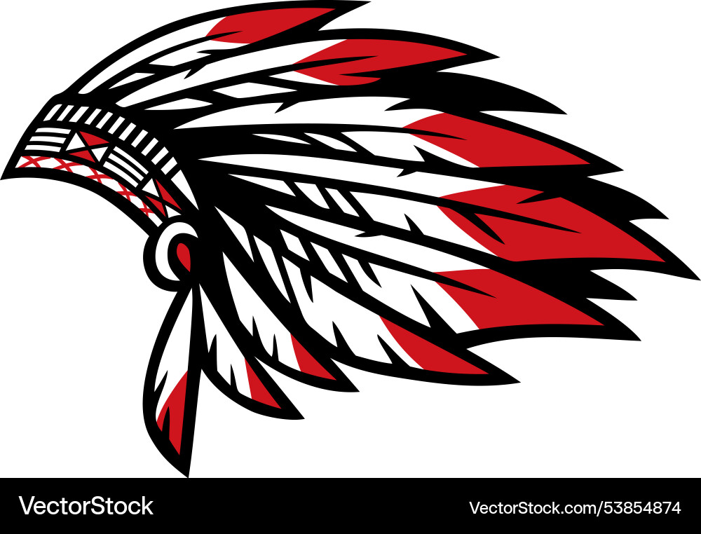 Native American Headdress Royalty Free Vector Image
