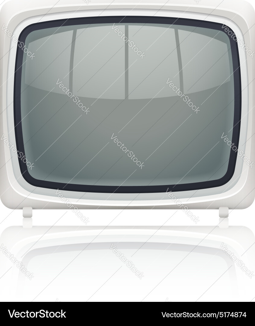 Retro display monitor Royalty Free Vector Image