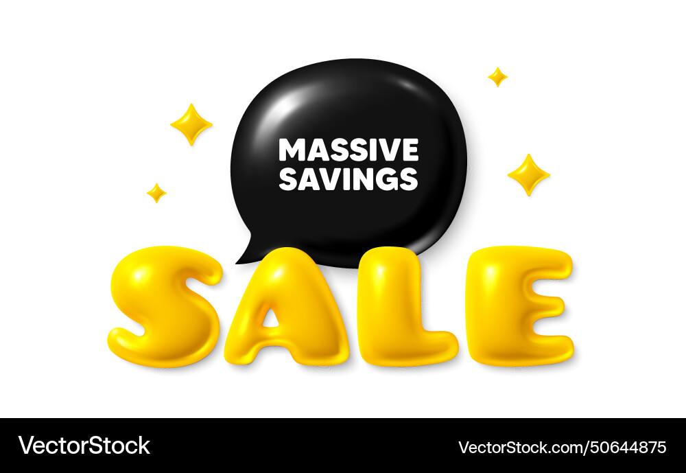Massive savings tag special offer price sign Vector Image