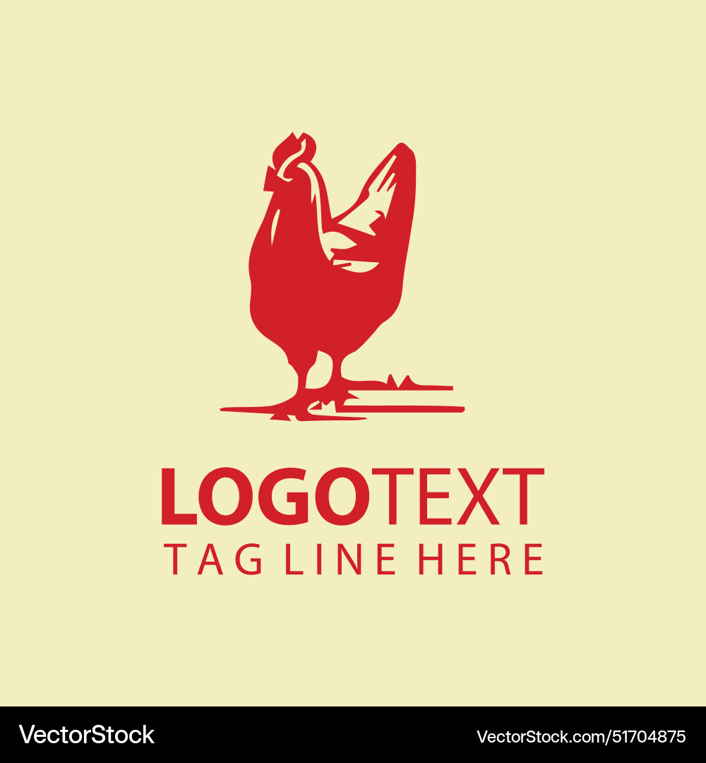Pet hen logo Royalty Free Vector Image - VectorStock