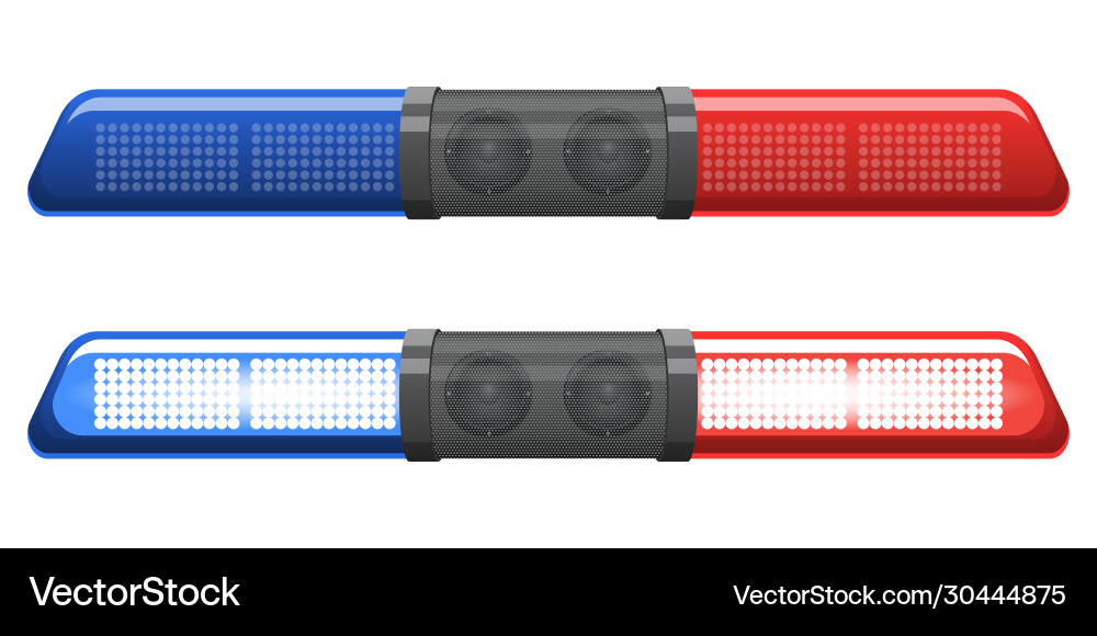 Police beacon Royalty Free Vector Image - VectorStock