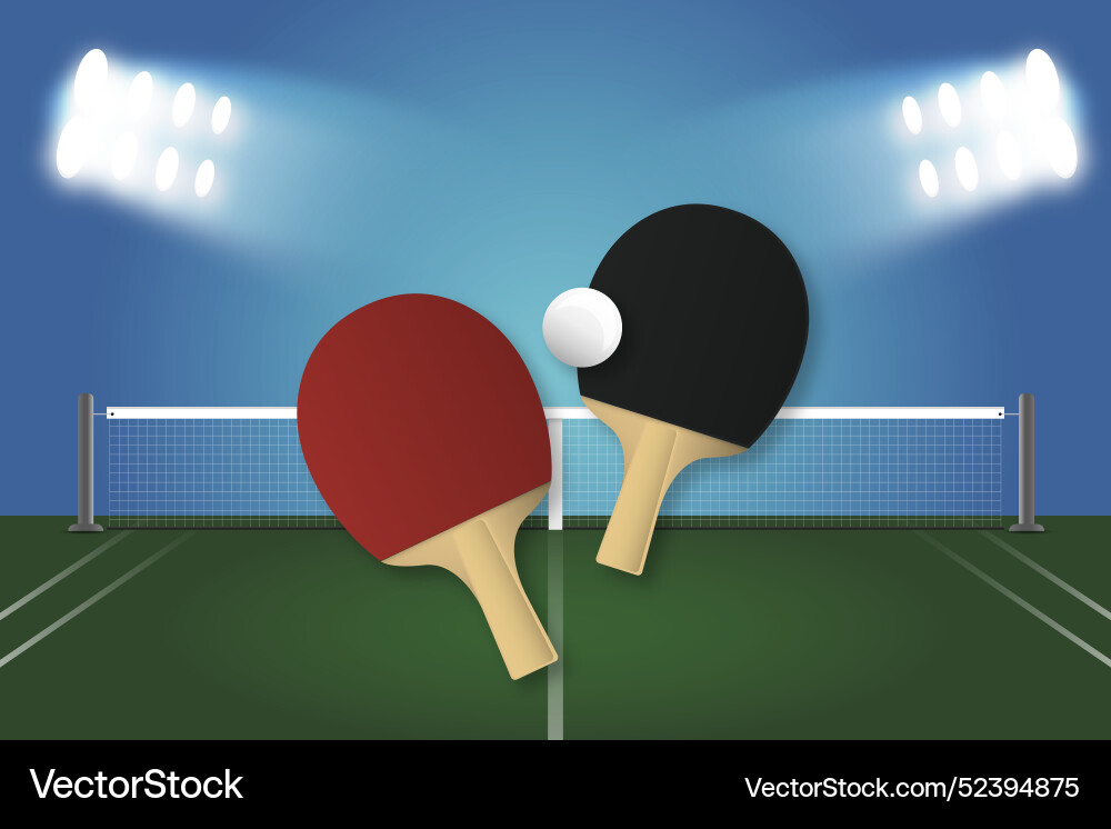 Realistic table tennis wallpaper Royalty Free Vector Image