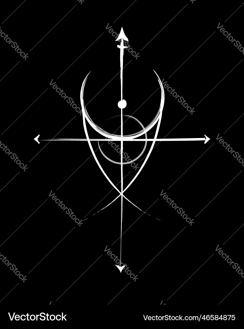 Sigil of protection divine magical amulets logo Vector Image Sigil of protection divine magical amulets logo Vector Image