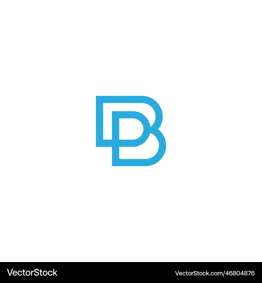 Creative letter pb monogram logo design icon templ