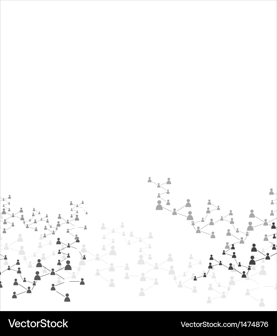 Human figures linked Royalty Free Vector Image