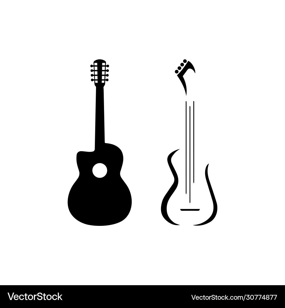 Guitars Royalty Free Vector Image - VectorStock