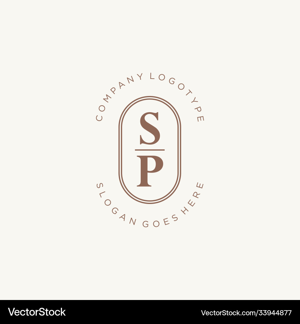 Vintage Monograms Sp Letter Vector Images (over 730)