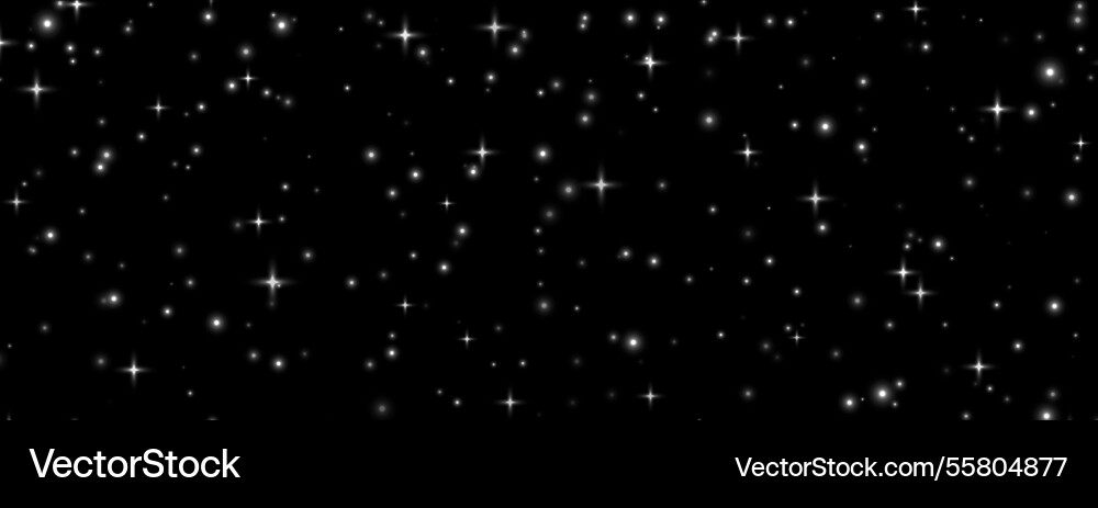 White stars background shiny sparkles overlay Vector Image