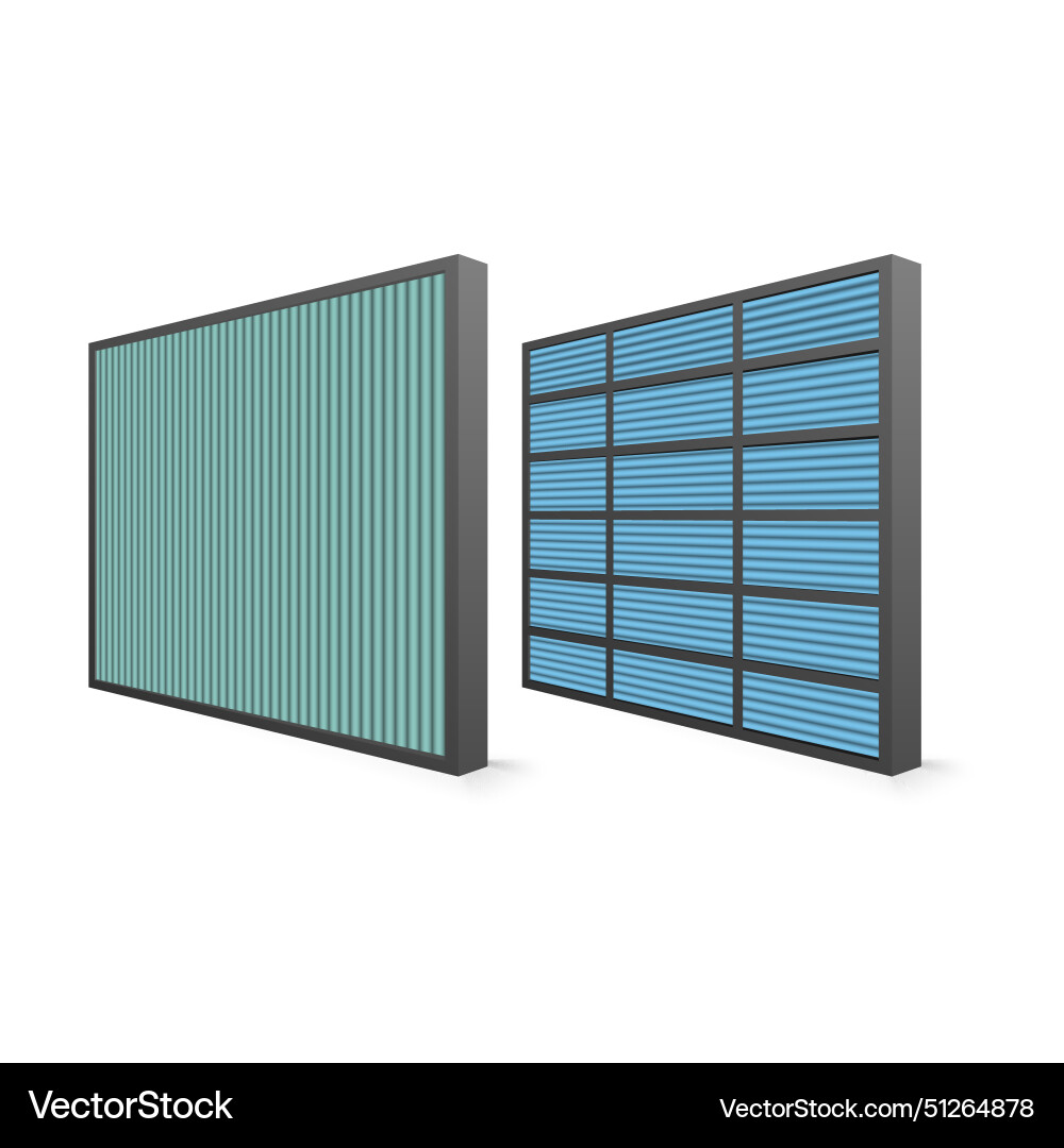 Air filteration and virus protection 2 layers Vector Image