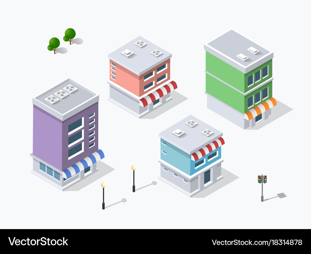 Urban buildings and construction Royalty Free Vector Image