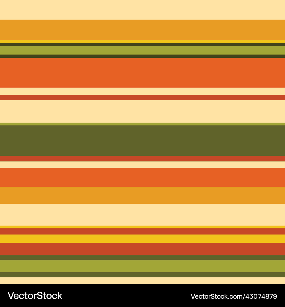 70s horizontal stripe pattern Royalty Free Vector Image