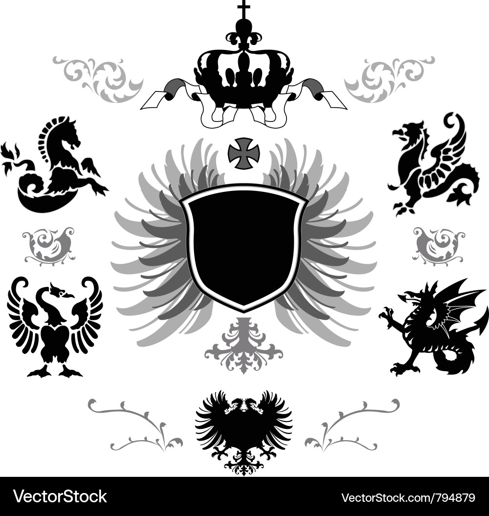 Coat of arms Royalty Free Vector Image - VectorStock