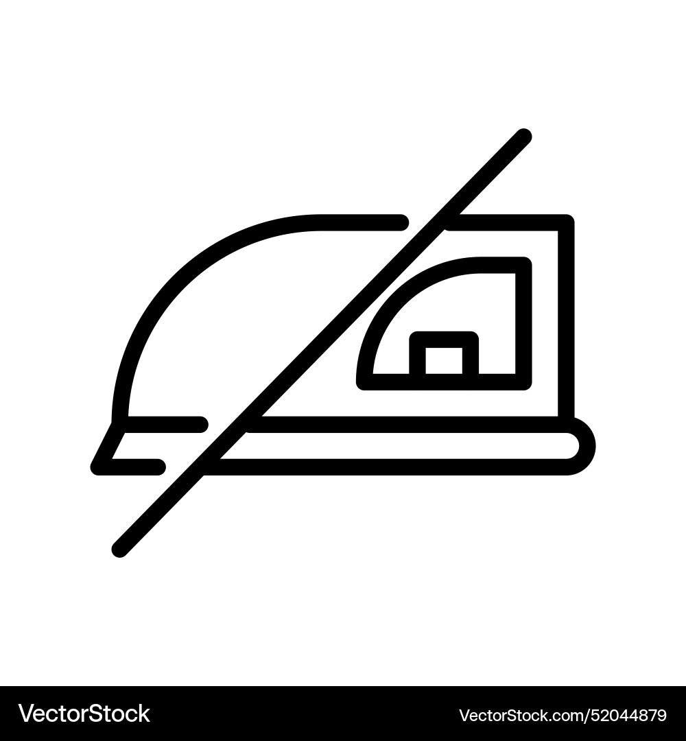 Do not iron icon design in filled and outlined Vector Image