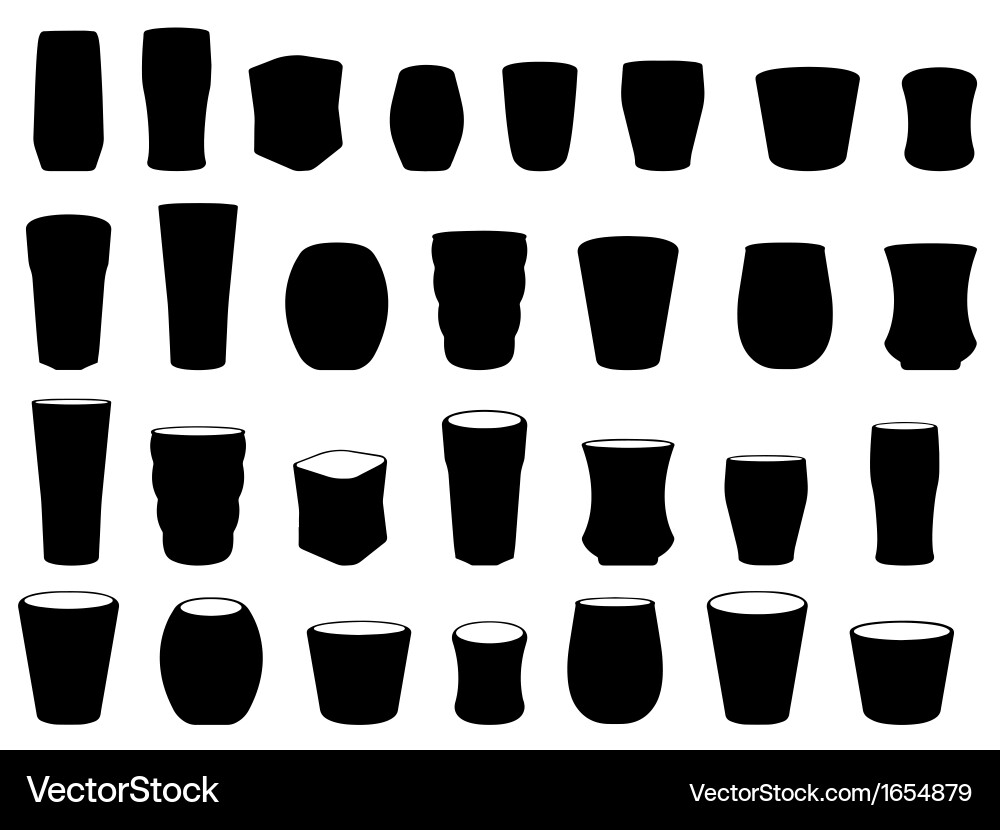 Drink glass Royalty Free Vector Image - VectorStock