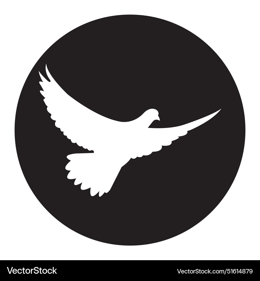 Flying dove icon design Royalty Free Vector Image