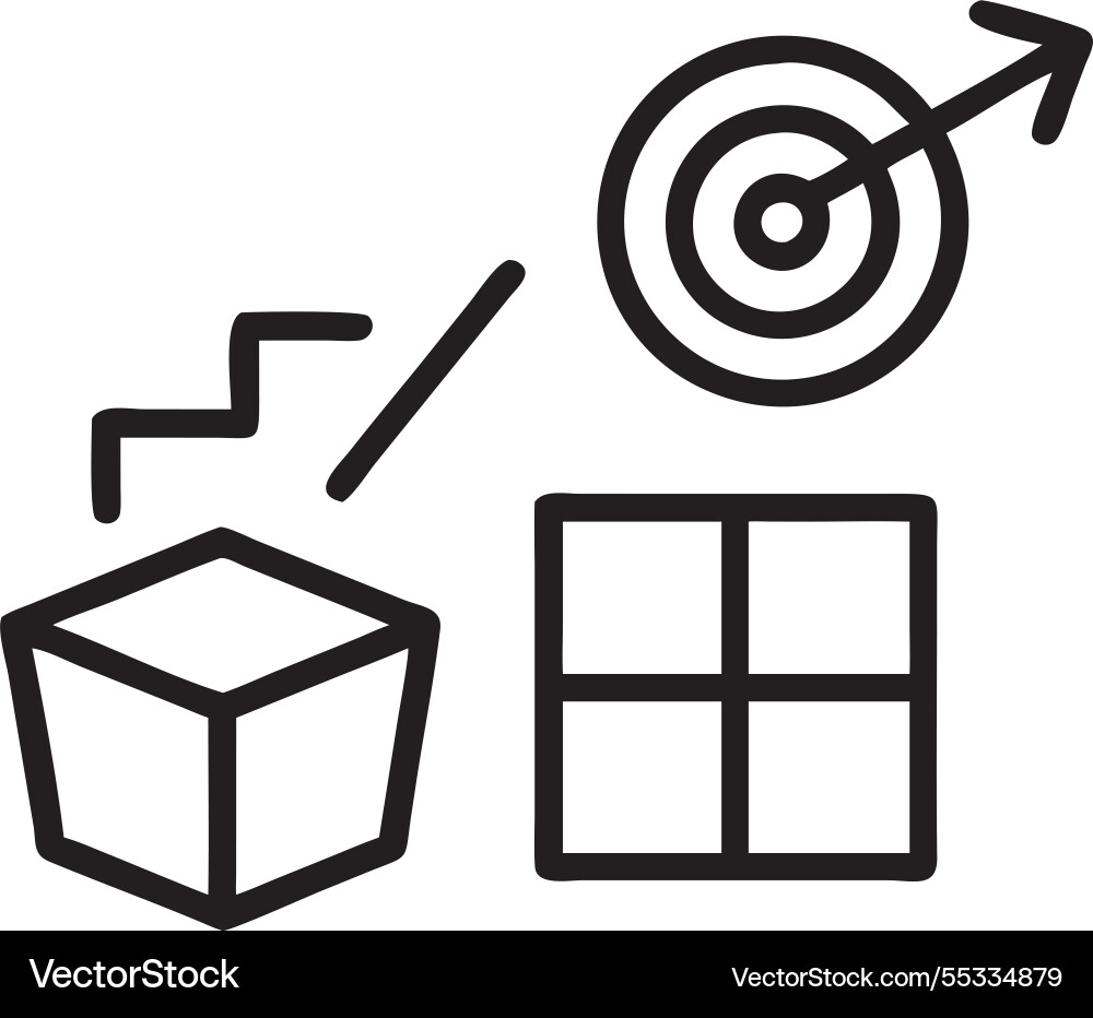 Sale volume increase make business success flips Vector Image