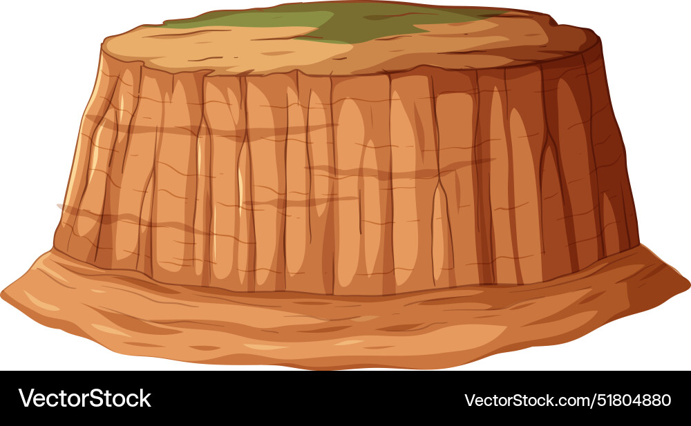 A detailed of plateau Royalty Free Vector Image