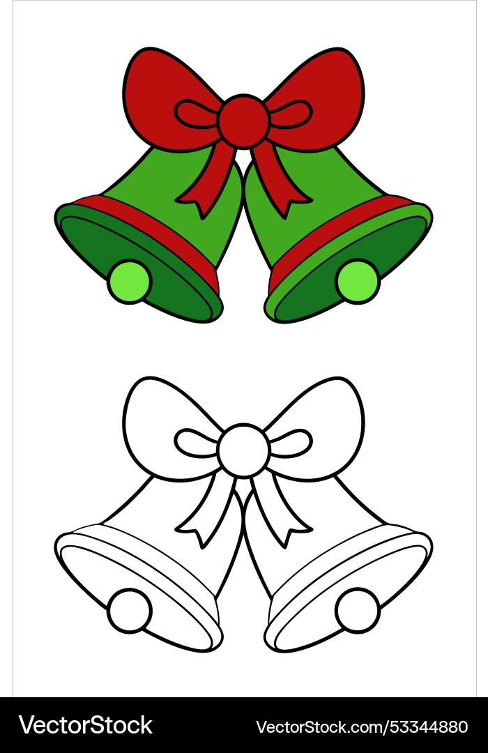 Christmas bells icon Royalty Free Vector Image