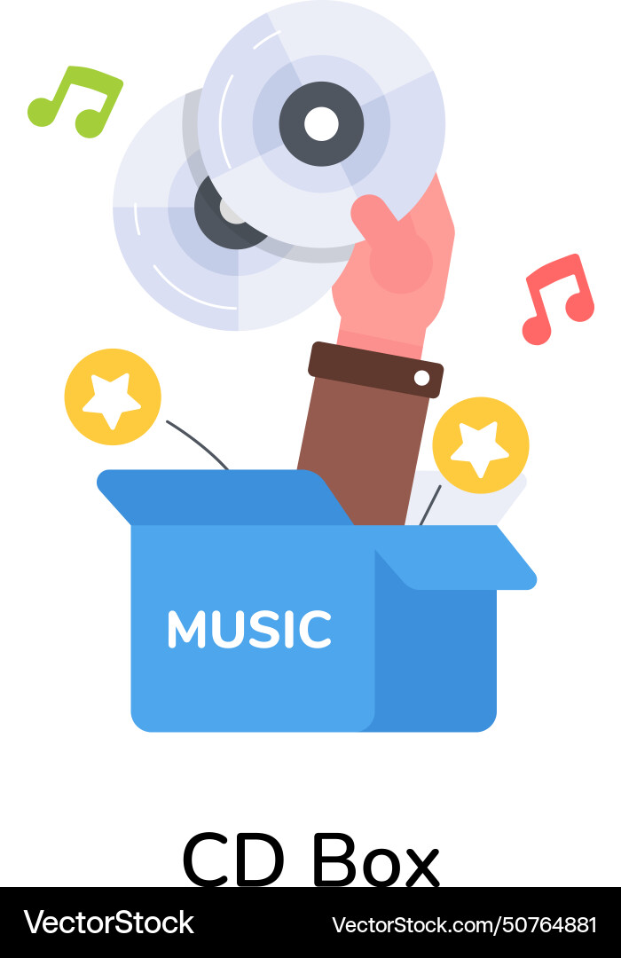 Cd box Royalty Free Vector Image - VectorStock