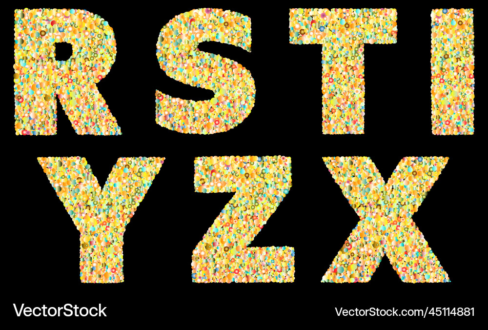 Font Royalty Free Vector Image - VectorStock