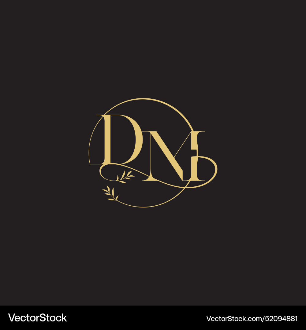 Luxury concept dm circle and organic style Vector Image