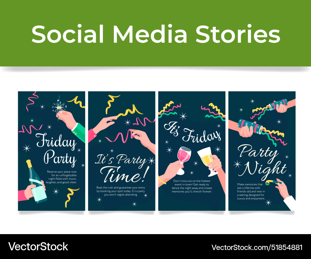 Party invitation template Royalty Free Vector Image