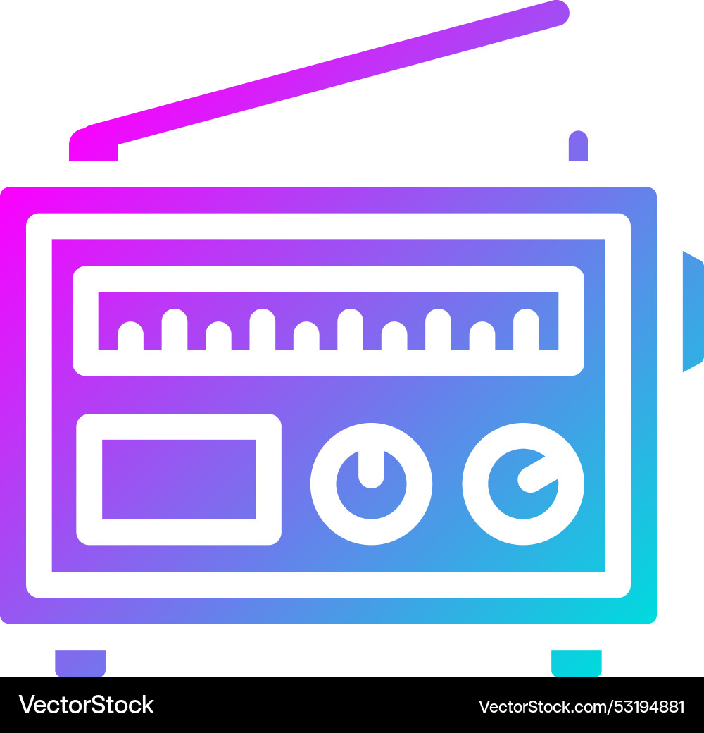Radio icon design Royalty Free Vector Image - VectorStock
