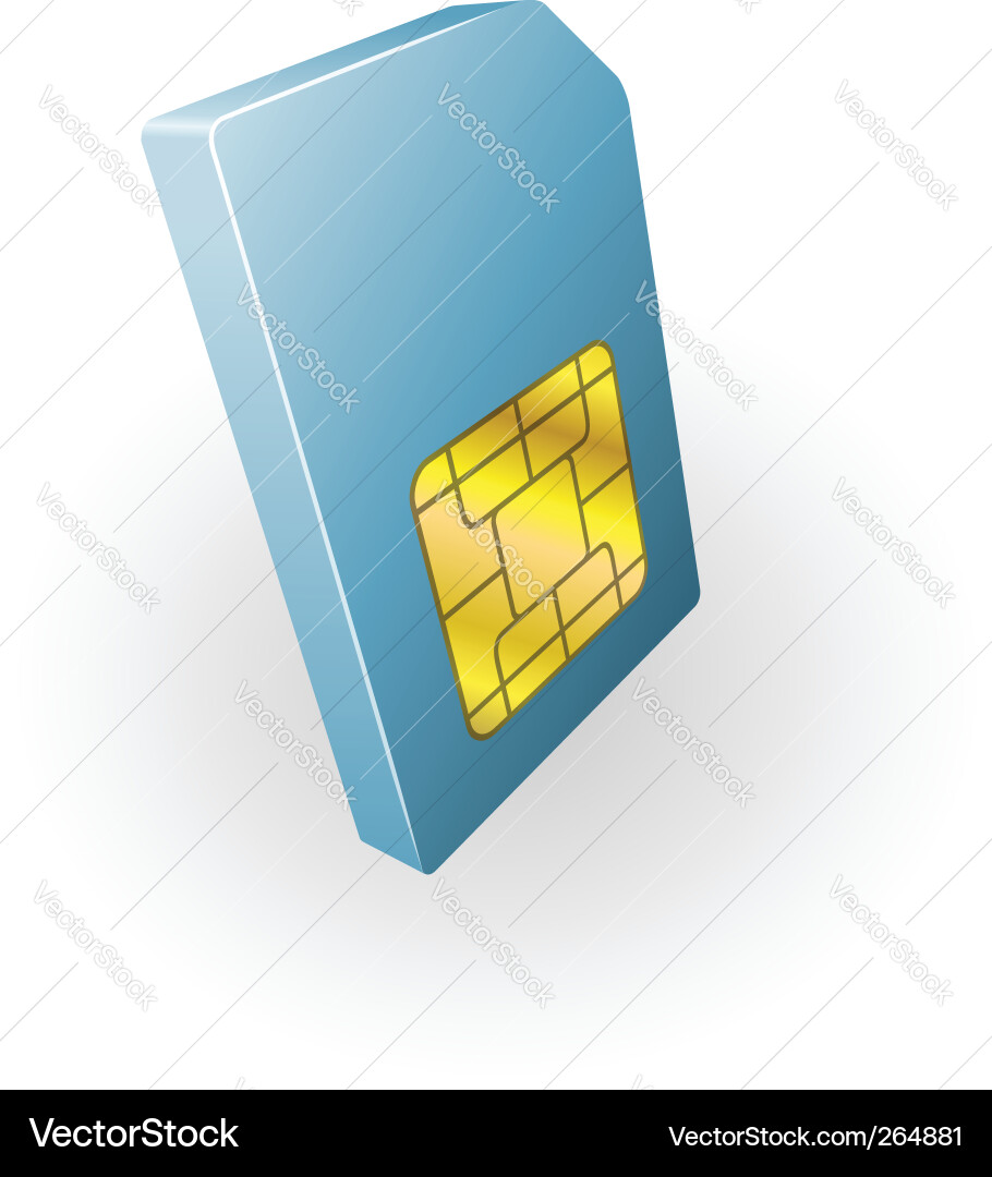 Sim card Royalty Free Vector Image - VectorStock