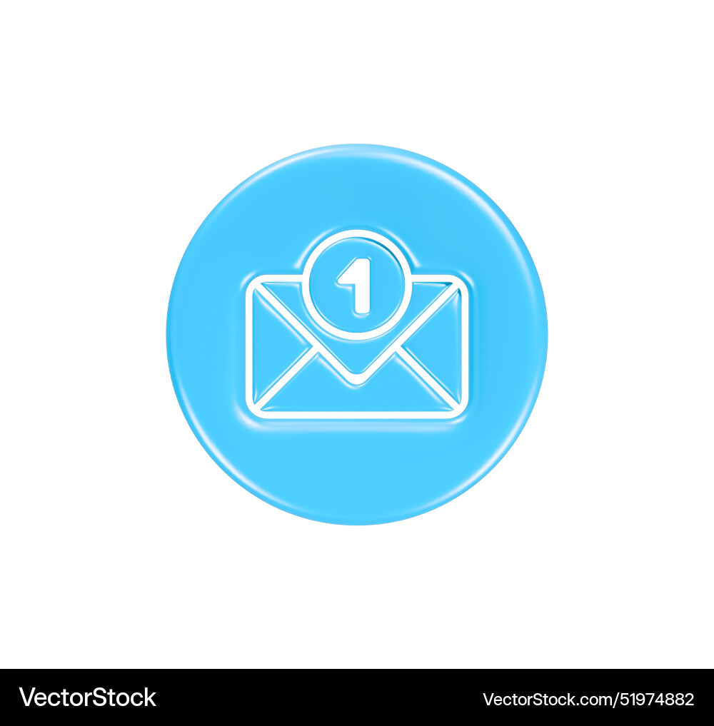 3d email icon Royalty Free Vector Image - VectorStock