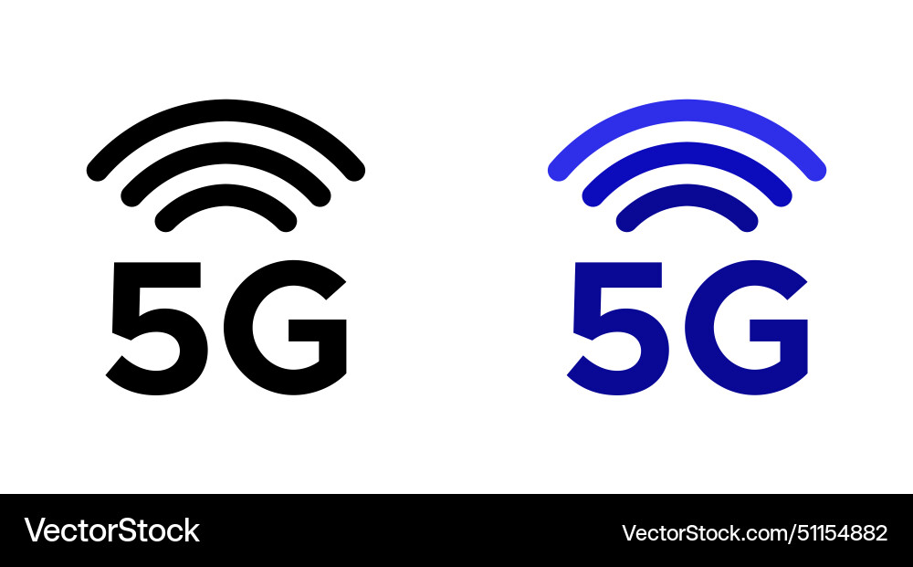 5g symbol icons Royalty Free Vector Image - VectorStock